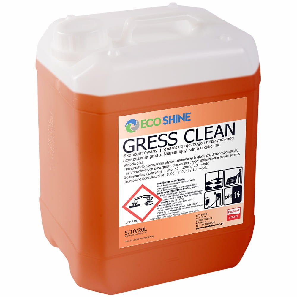 Gress acid 1l skoncentrowany kwaśny preparat do ręcznego i maszynowego ...